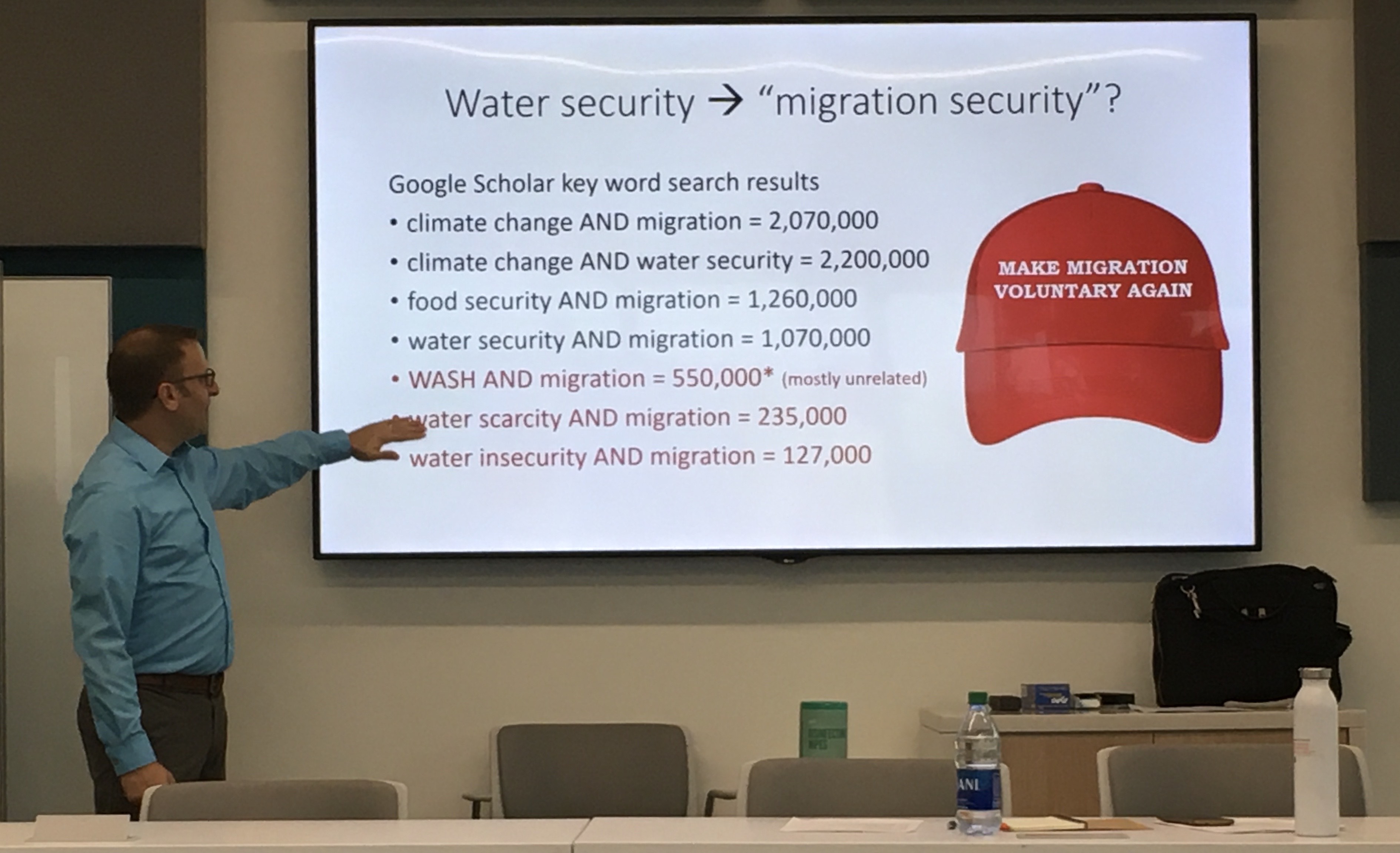 A workshop on climate, water, and migration | A Human View